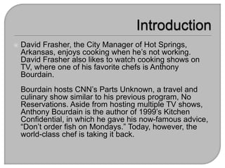 “Eat Fish on Monday,” Says Anthony Bourdain | PPTX