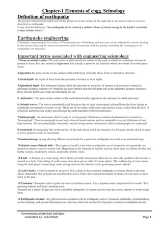 EARTHQUAKE RESISTANT BUILDING CONSTRUCTION notes for civil engineering ...