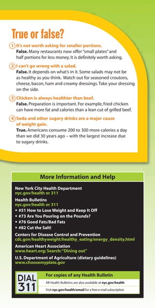 Cut The Salt Health Bulletin