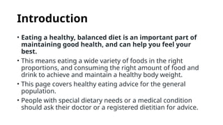 Eating a balanced diet to remain healthy and fit.pptx