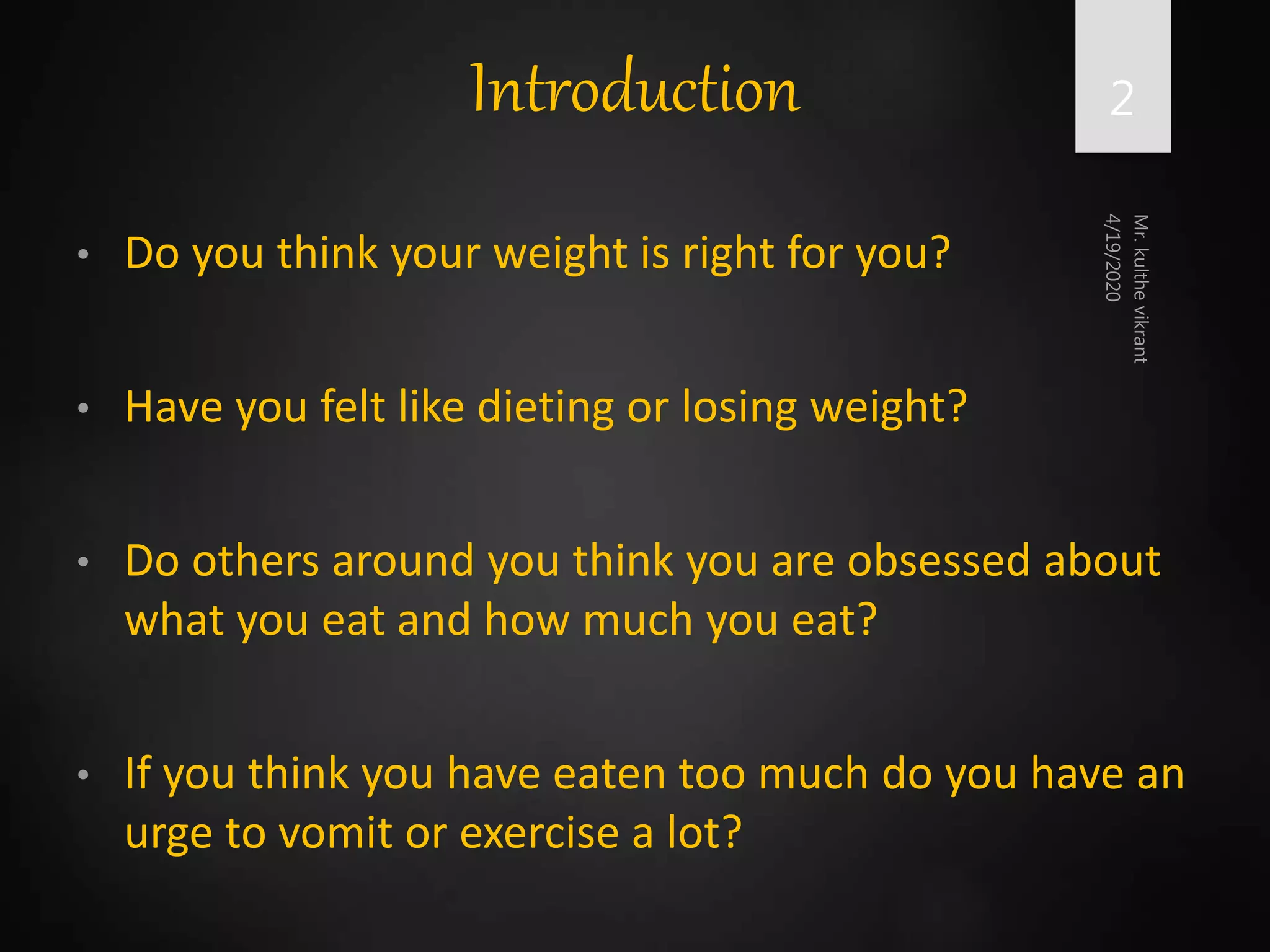 Eating and impulse control disorders1 | PPT