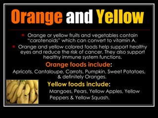 Eating a rainbow | PPT | Healthy Cooking and Eating | Food & Drink