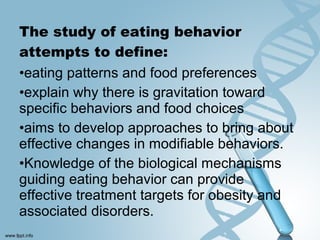Genetics of Eating behavior | PPT