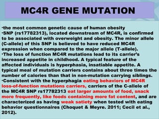 Genetics of Eating behavior | PPT