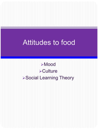 Eating behaviour psychology | PPTX