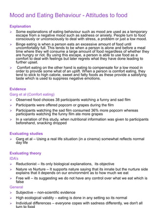 Eating behaviour psychology | PPTX