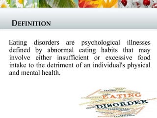 Eating disorders | PPTX