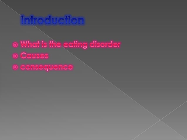 Eating disorder | PPT
