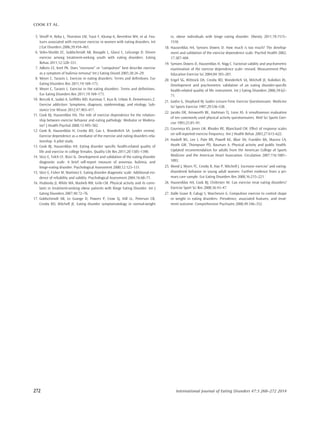 “Pathological Motivations for Exercise and Eating Disorder Specific ...