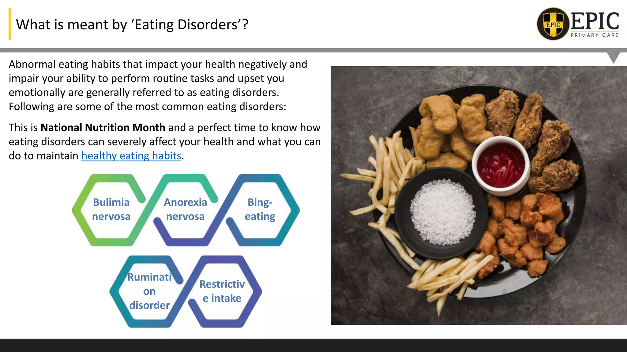 Eating Disorders: Symptoms, Causes, Diagnosis and Treatment | PPTX