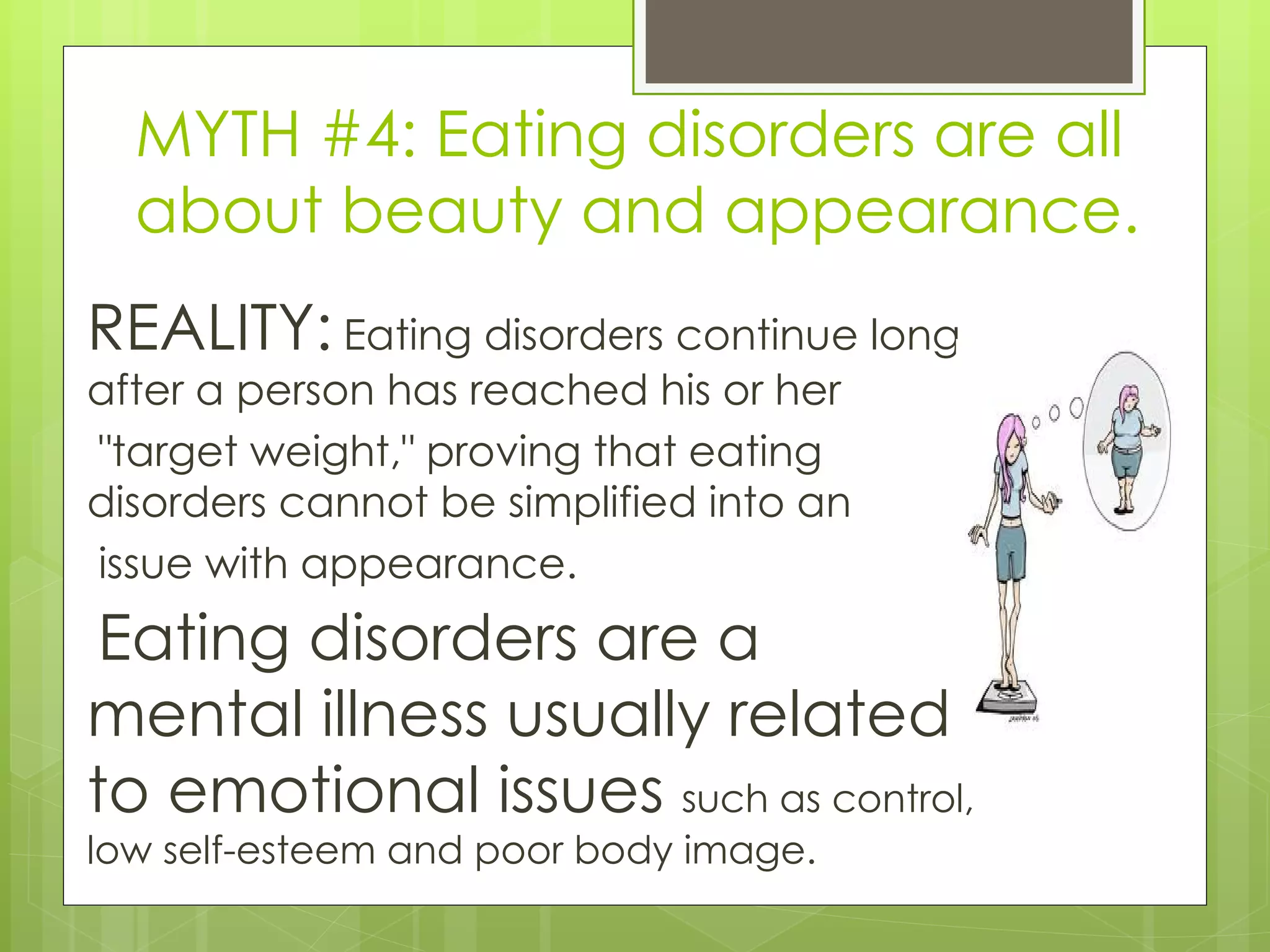Eating disorder myths | PPT