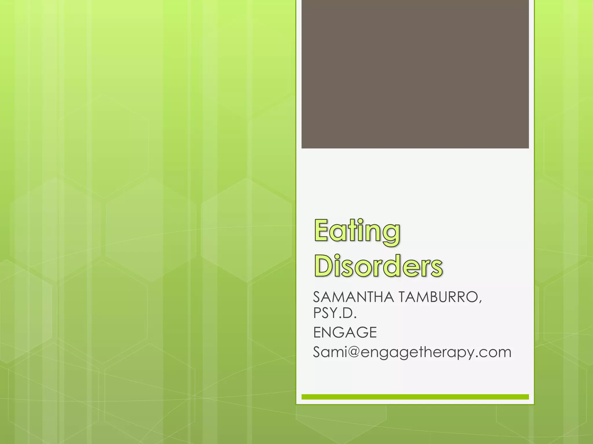 Eating Disorders | PPT