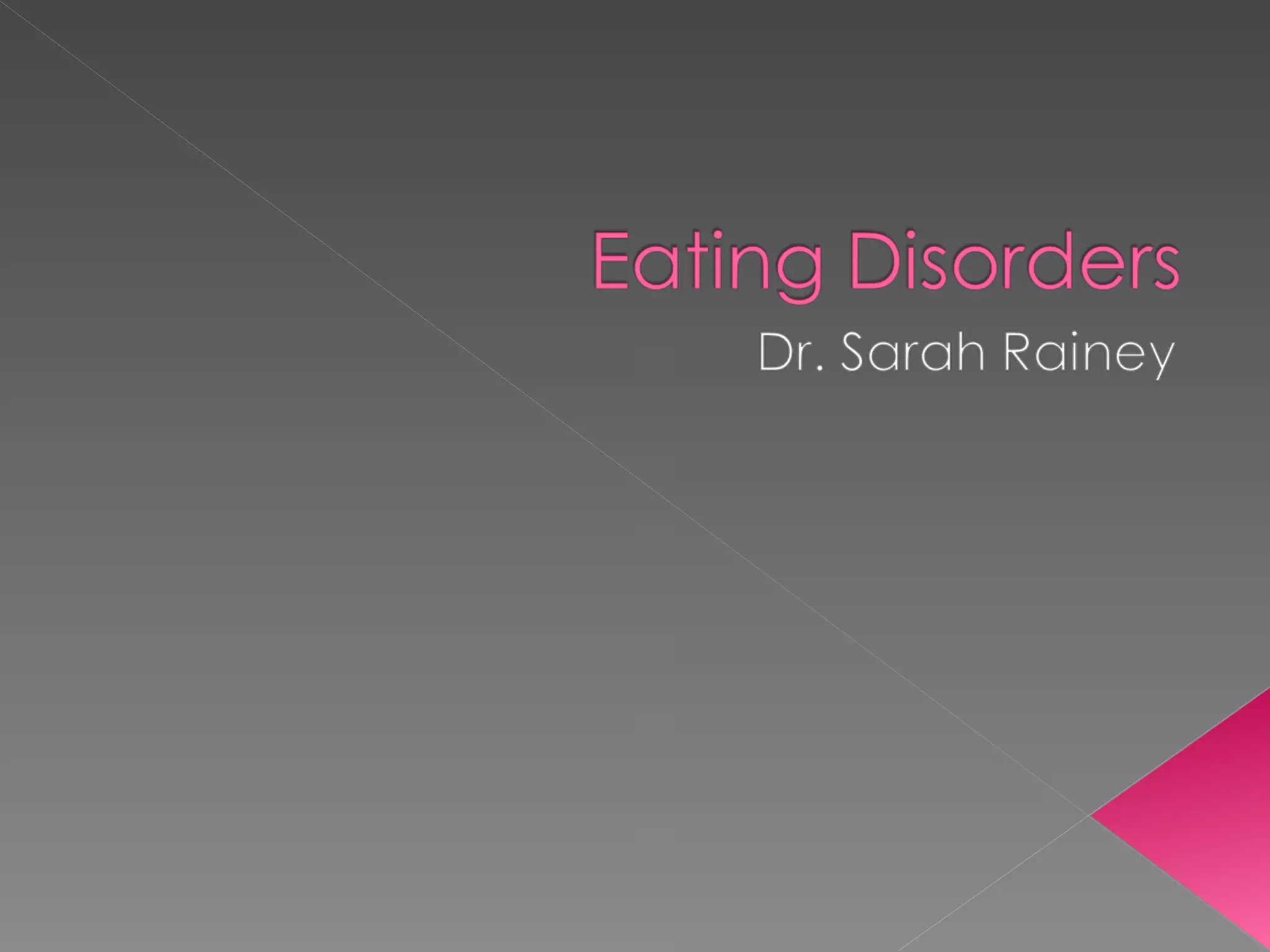 Eating disorders | PPT