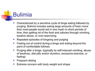 Eating disorders | PPT | Digestive Disorders | Diseases and Conditions