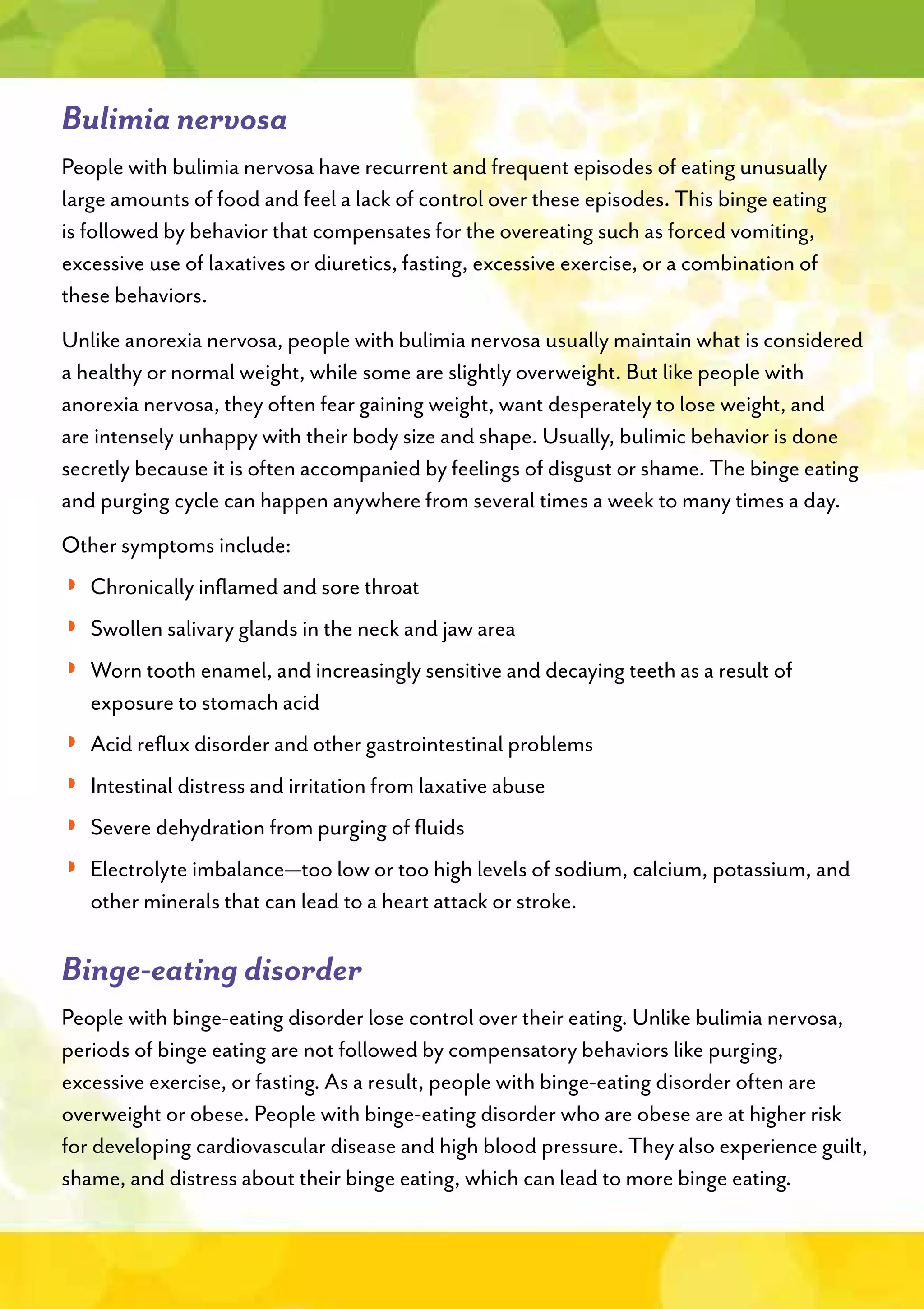 Eating disorders | PDF