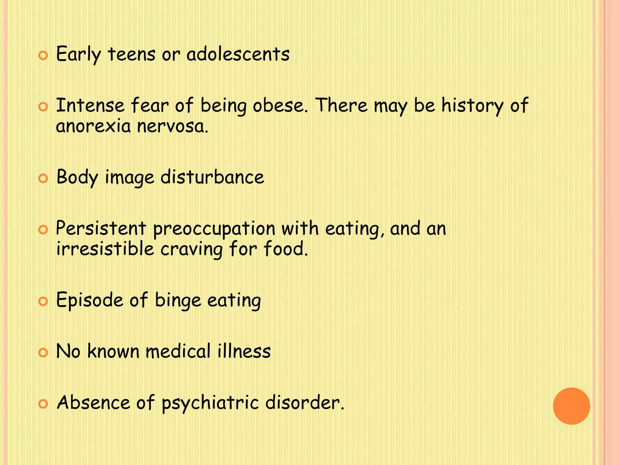 Eating disorders [ Anorexia nervosa, bulimia nervosa, beinge eating] | PPTX