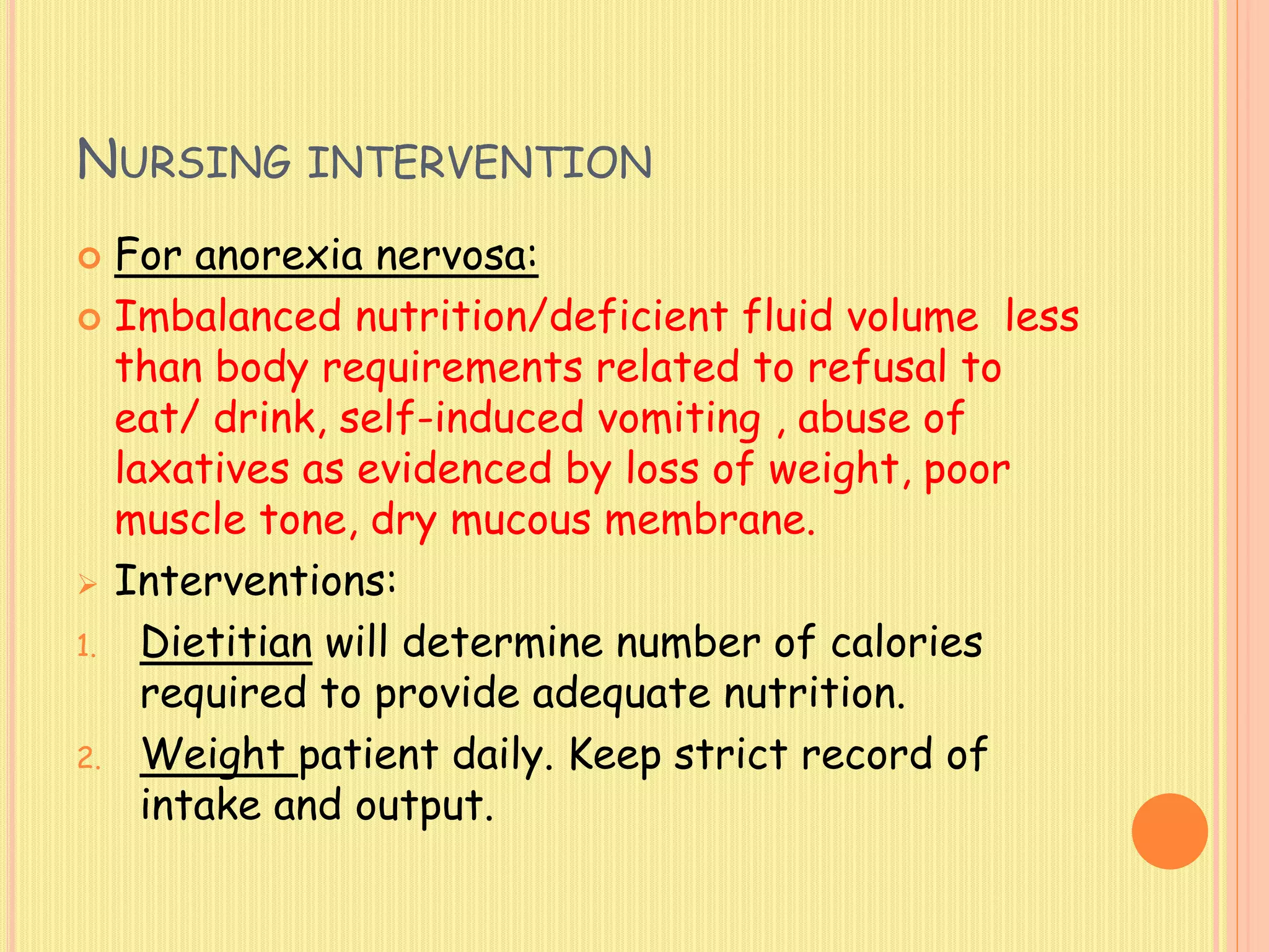 Eating disorders [ Anorexia nervosa, bulimia nervosa, beinge eating] | PPTX