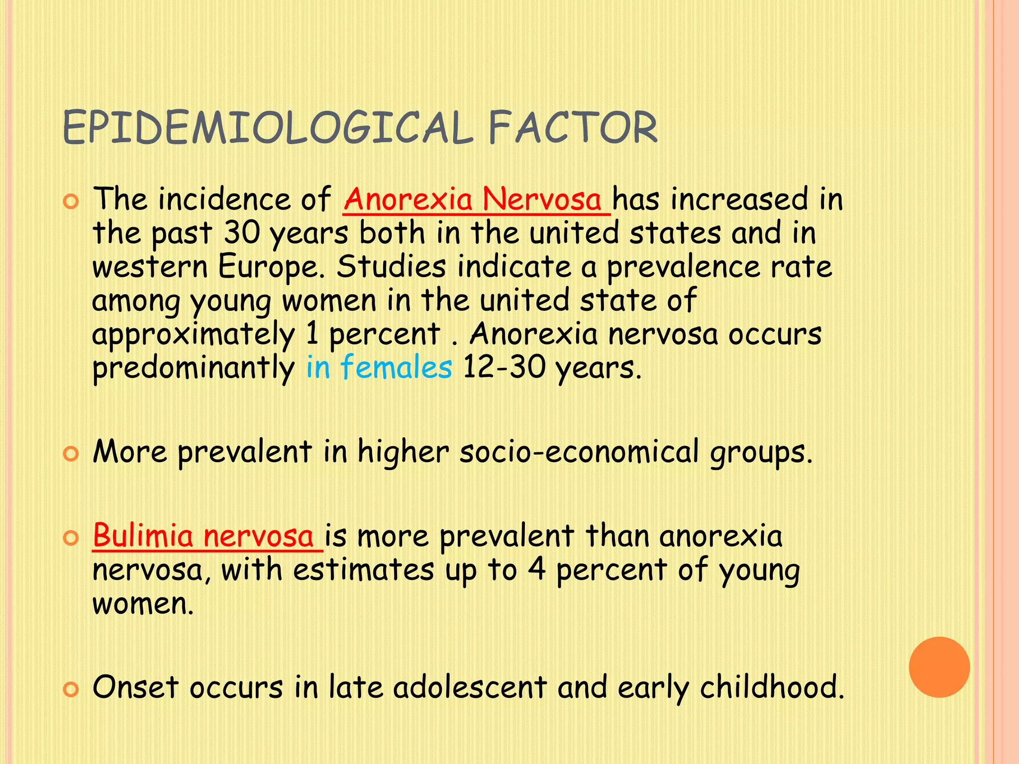 Eating disorders [ Anorexia nervosa, bulimia nervosa, beinge eating] | PPTX