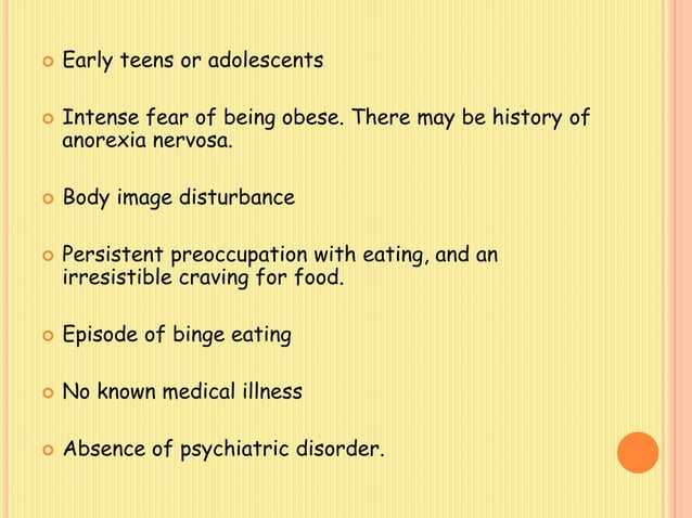 Eating disorders [ Anorexia nervosa, bulimia nervosa, beinge eating ...
