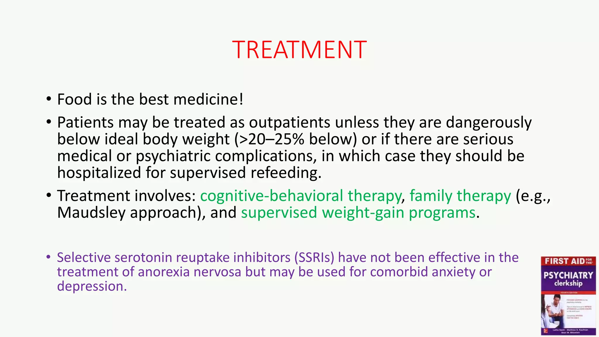 Eating disorders / Anorexia Nervosa / Psychiatry | PPTX