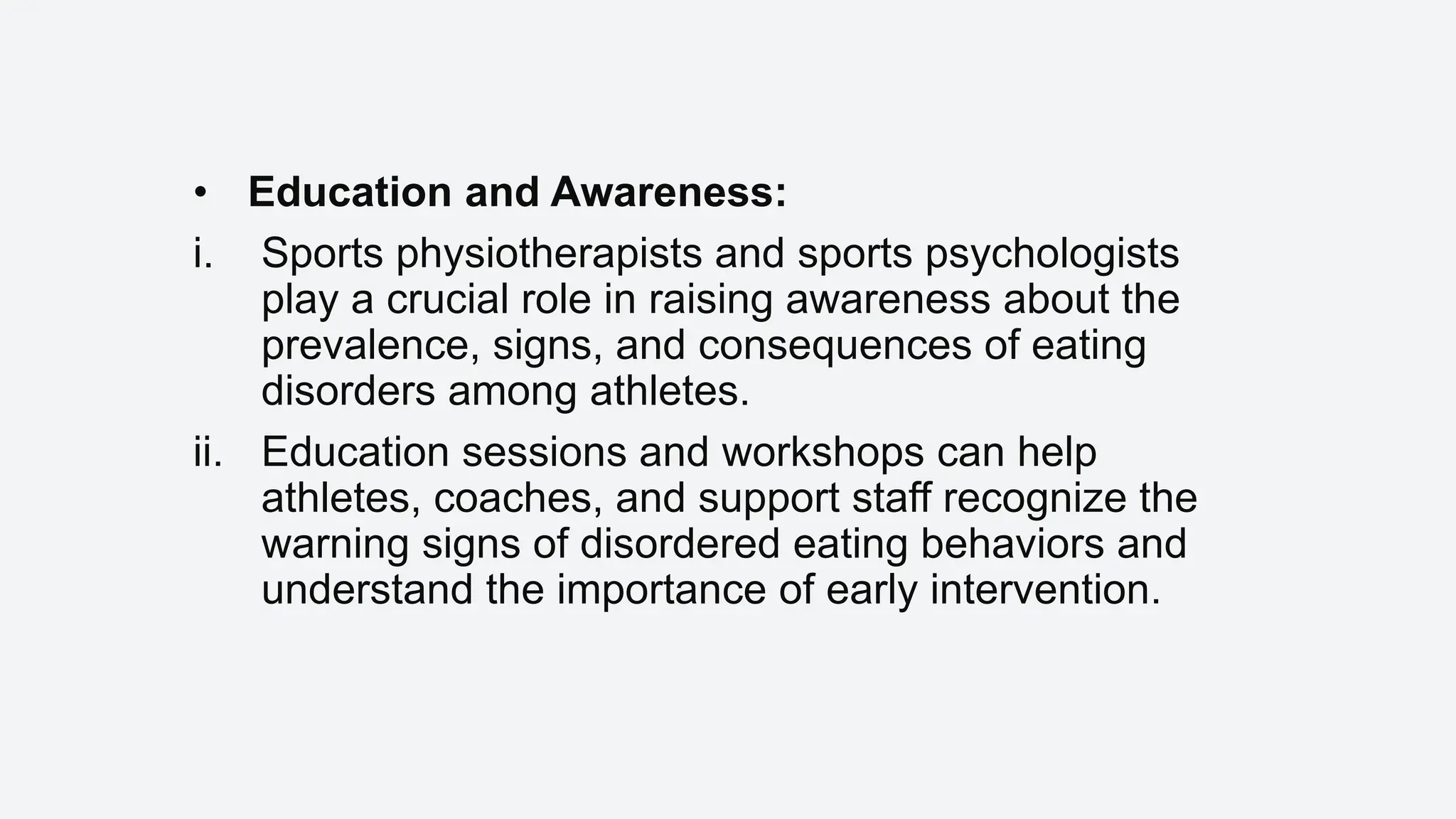 Eating Disorders in Athletes I Sports Psychology | PPTX