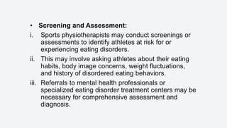 Eating Disorders in Athletes I Sports Psychology | PPTX