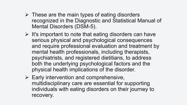 Eating Disorders in Athletes I Sports Psychology | PPTX