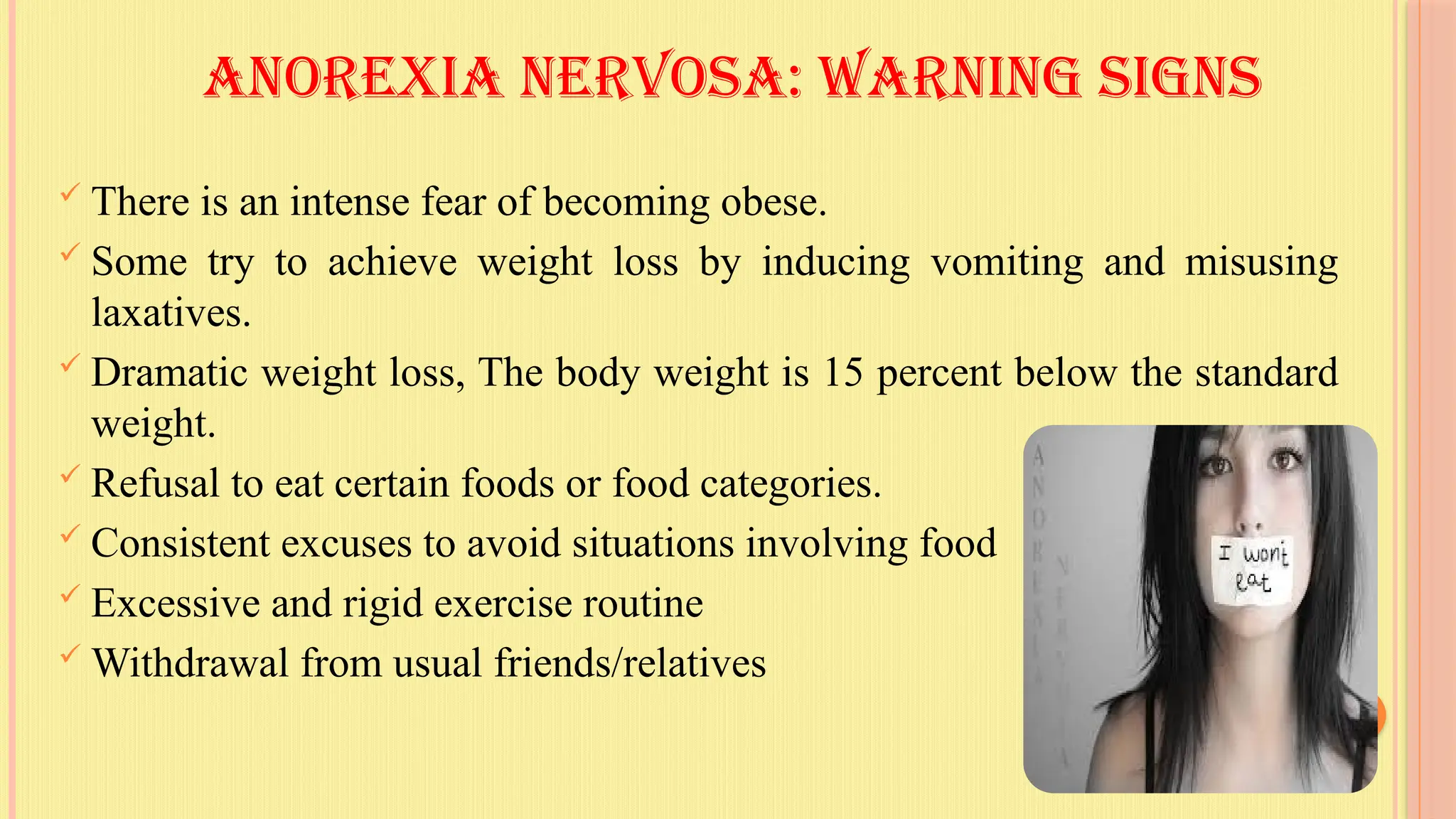 EATING DISORDERS (anorexia nervosa, bulimia nervosa, binge eating ...