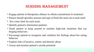 EATING DISORDERS (anorexia nervosa, bulimia nervosa, binge eating ...