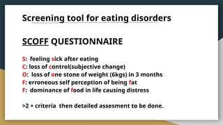 Eating disorders- introduction,types, management | PPT