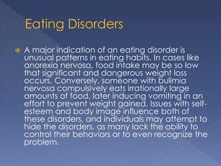 Eating Disorders - Signs, Characteristics, and Treatments | PPTX