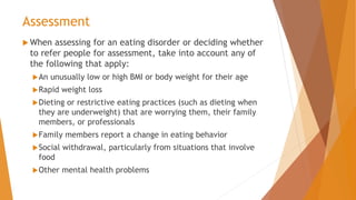 Eating Disorders Assessment: Part 1 | PPTX