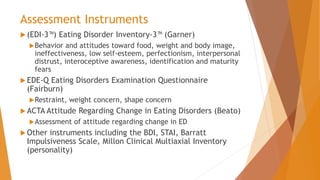 Eating Disorders Assessment: Part 1 | PPTX