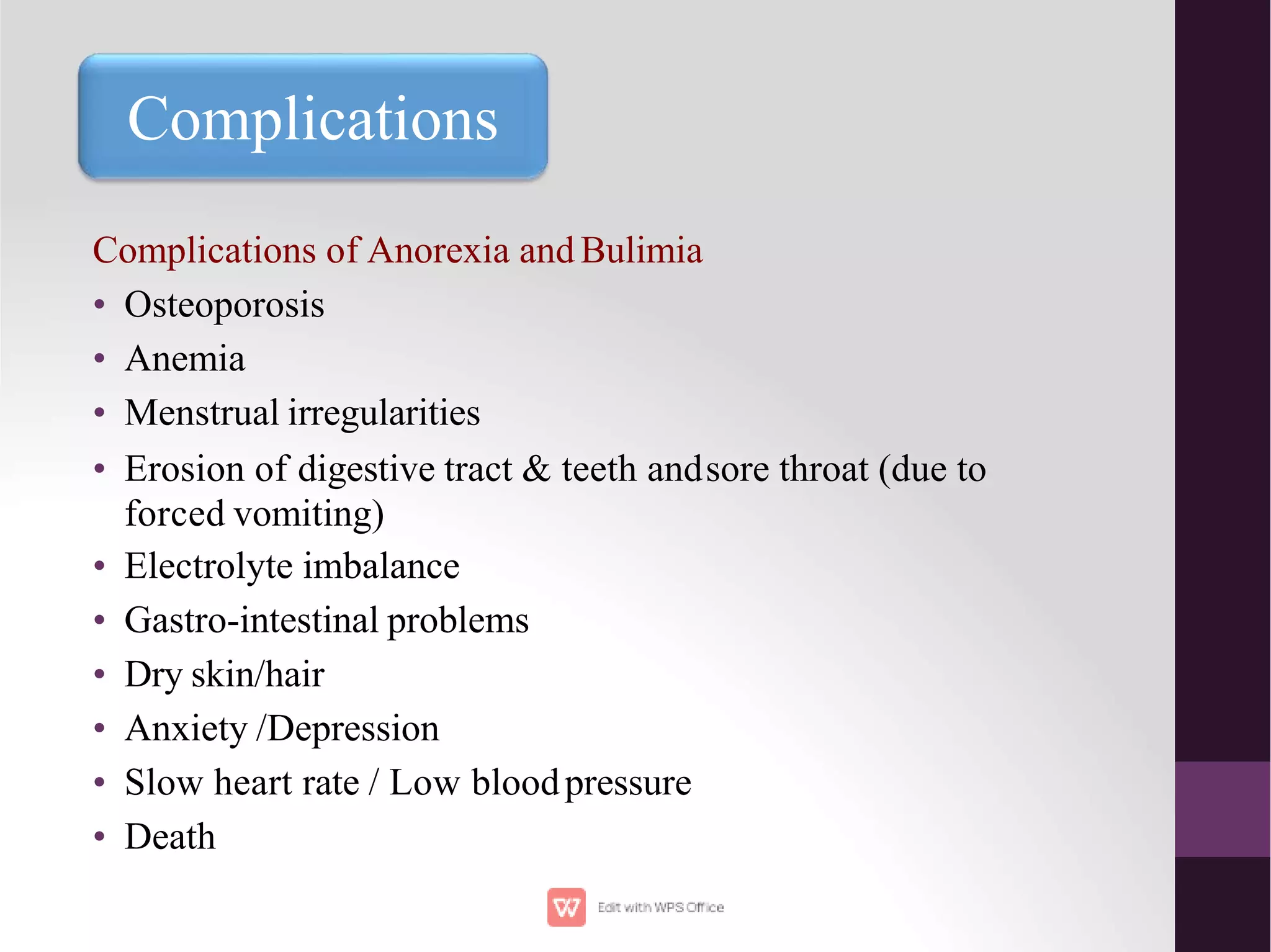 Eating disorders lecture | PPT
