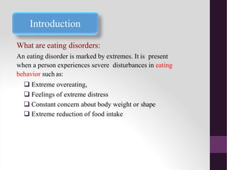 Eating disorders lecture | PPT