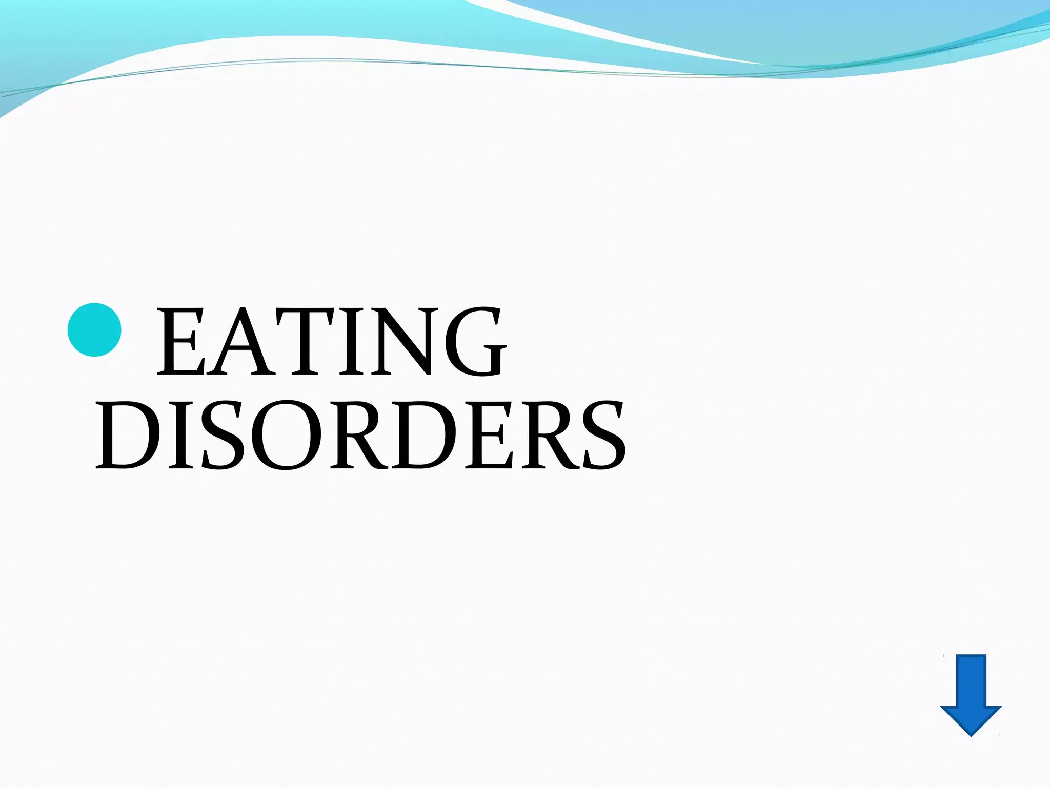 Eating disorders lesson wle | PPT
