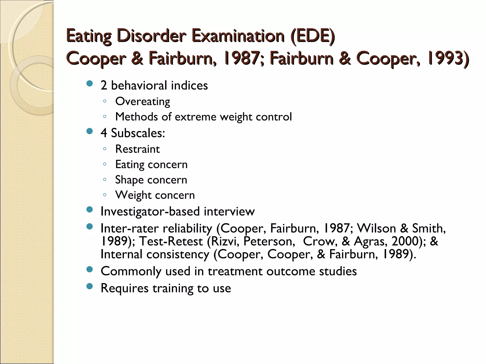 Eating Disorders Process Addiction | PPT
