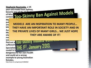 Eating disorders schocking pictures | PPSX