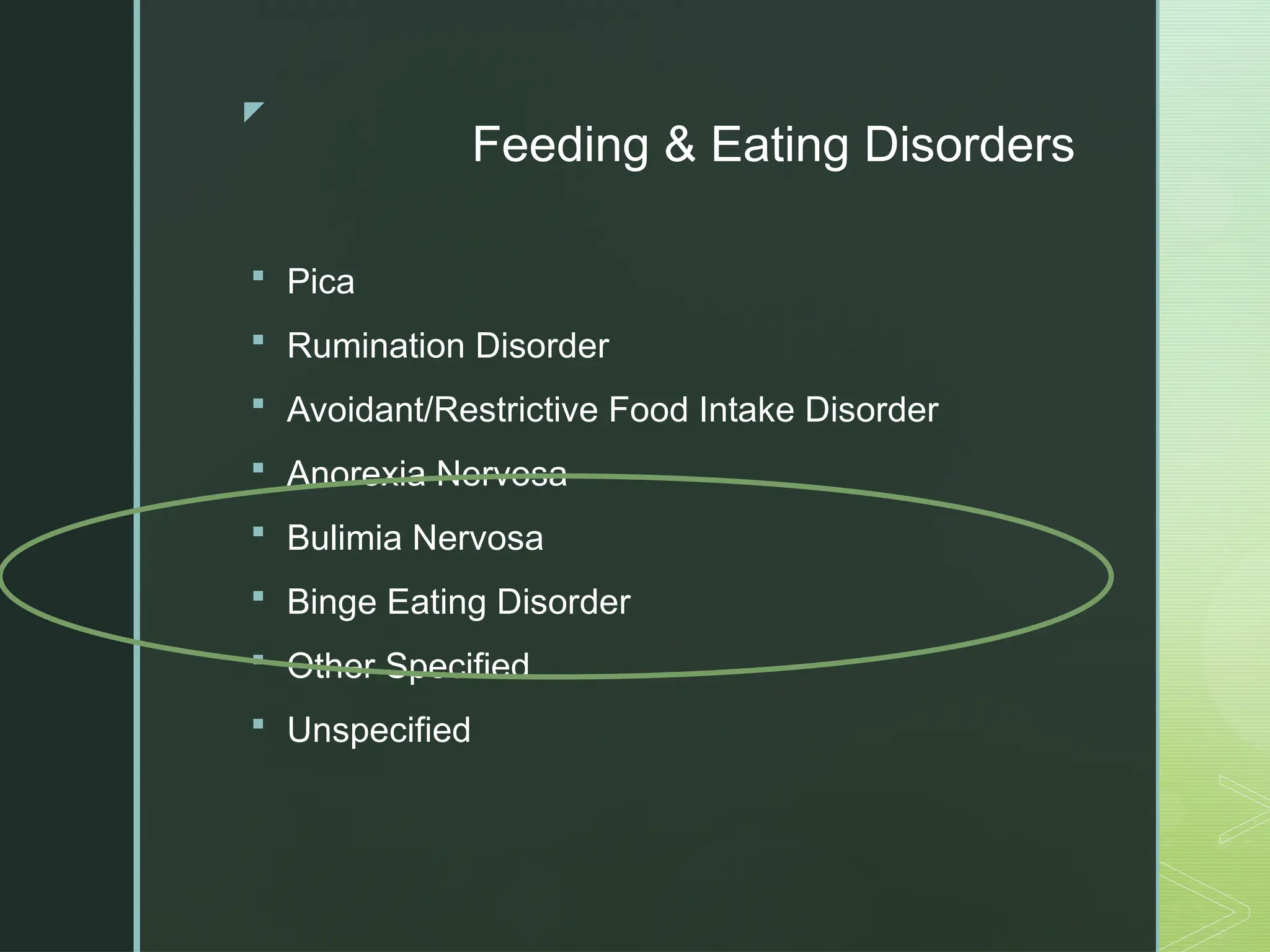 Eating Disorders: Diagnostic and Systemic factors | PPTX
