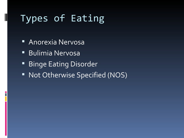 Eating disorders unit 10 | PPT