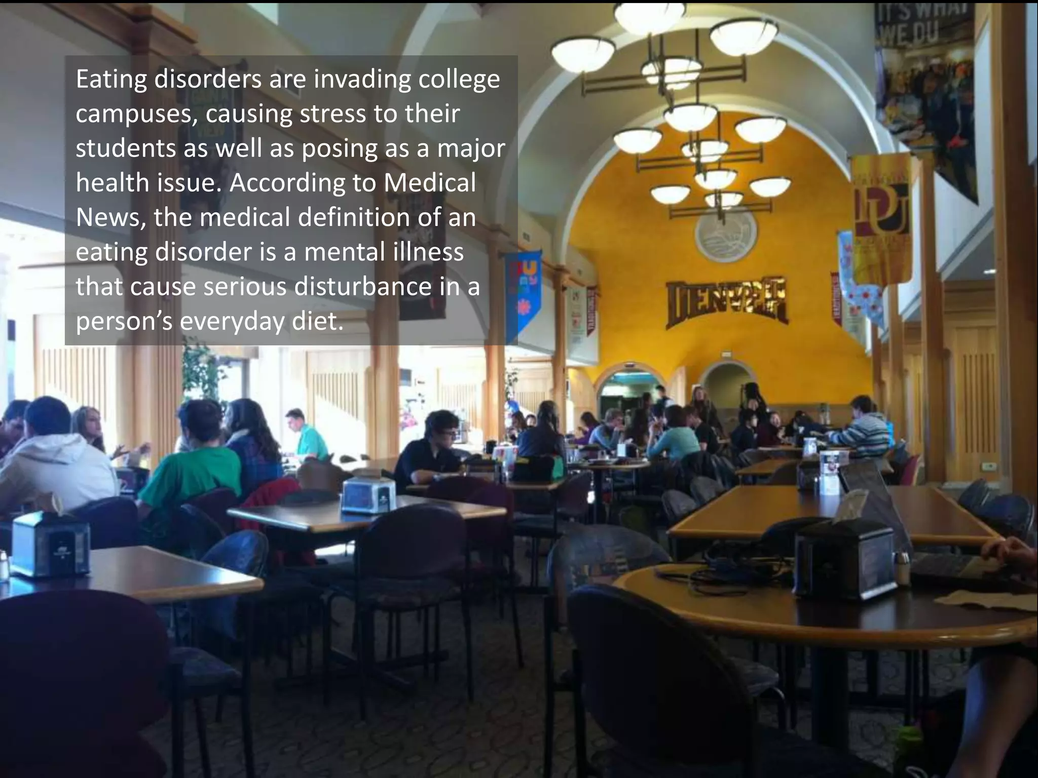Eating disorders on college campuses | PPTX | Digestive Disorders ...