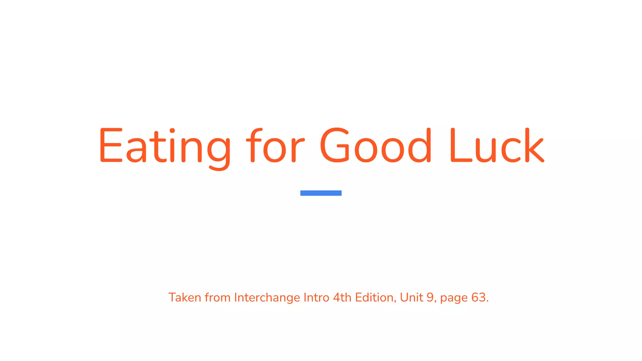 Eating for Good Luck | PDF