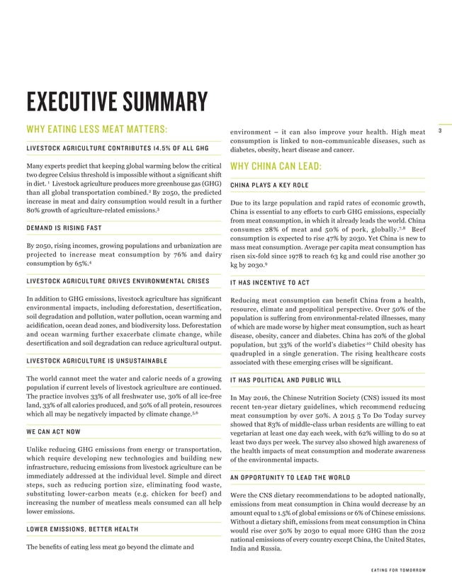 Eating for tomorrow - China | PDF