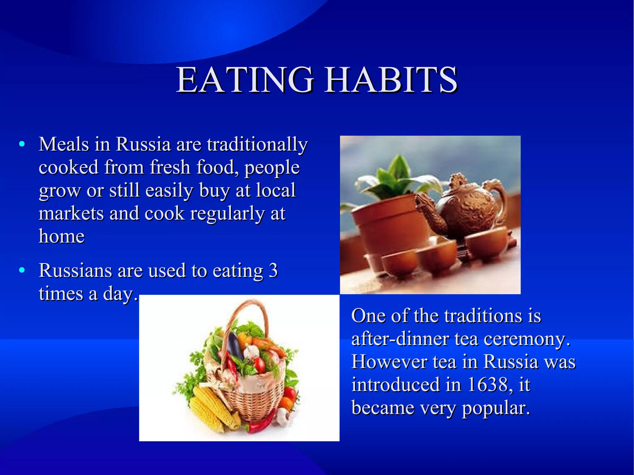 Eating habits in russia | PPT