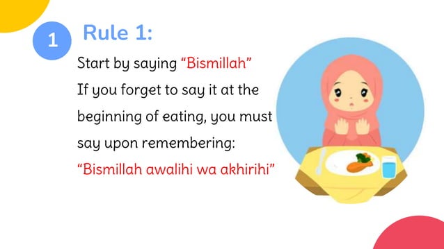 Eating manners in islam.pptx | Islam | Religion & Spirituality