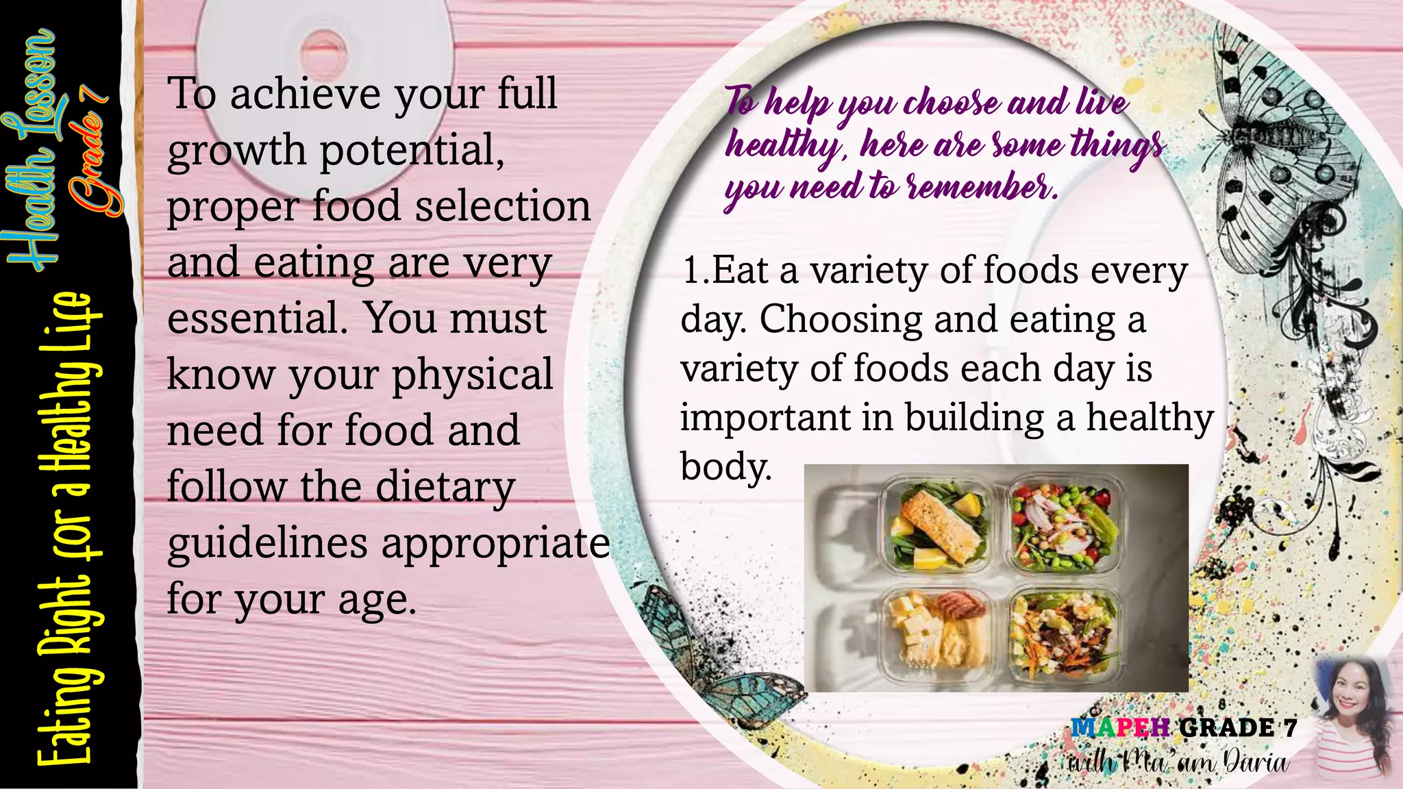 Eating right for a healthy life THE FOOD GUIDE PYRAMID | PDF