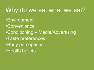 Eating well new guidelines | PDF