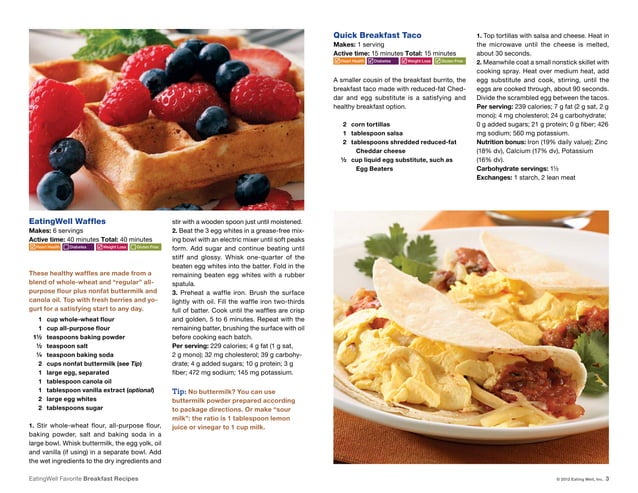 Eating well breakfast_pdf_cookbook | PDF