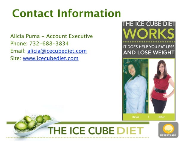 Eatless Ice Cube Diet Presentation | PPT