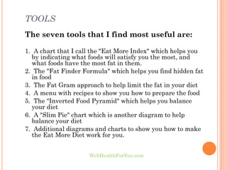 Eat more, weigh less diet | PPT